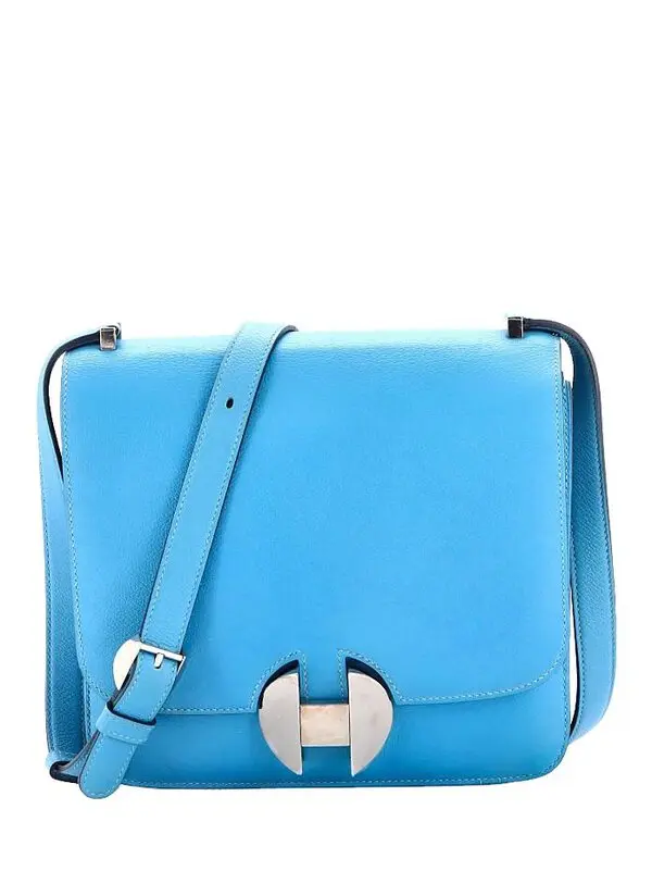 Hermès 20 02 Shoulder Bag Evercolor - Blue