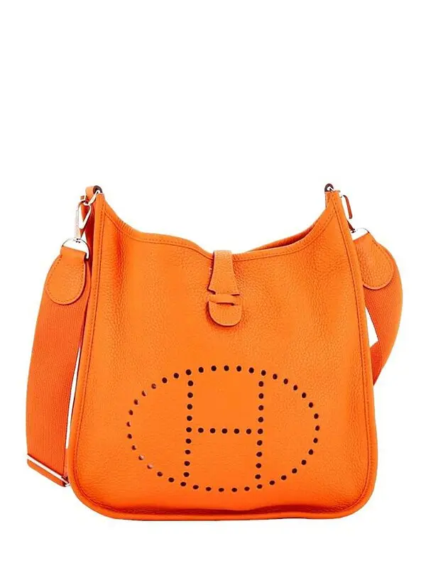Hermès Pm Evelyne Bag Gen Iii Clemence - Orange