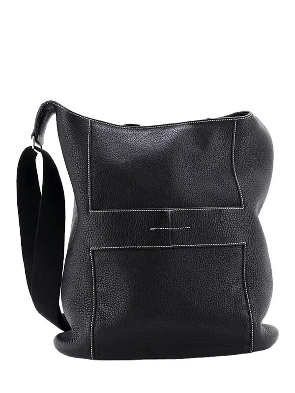 Hermès Gm Sac Good News Bag Leather - Black