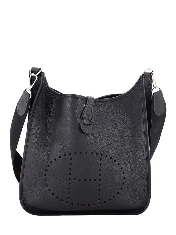 Hermès Pm Evelyne Bag Gen Ii Clemence - Black