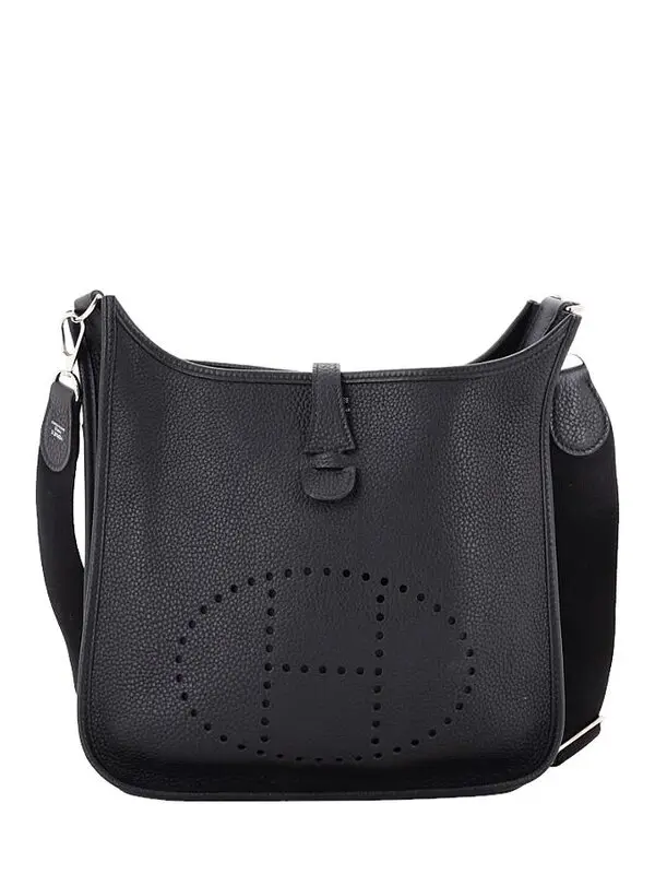 Hermès Pm Evelyne Bag Gen Iii Clemence - Black