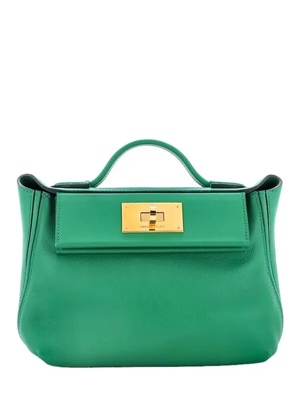 Hermès 21 24/24 Bag Evercolor With Swift - Green