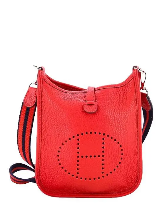 Hermès Tpm Evelyne Bag Gen Iii Clemence - Red
