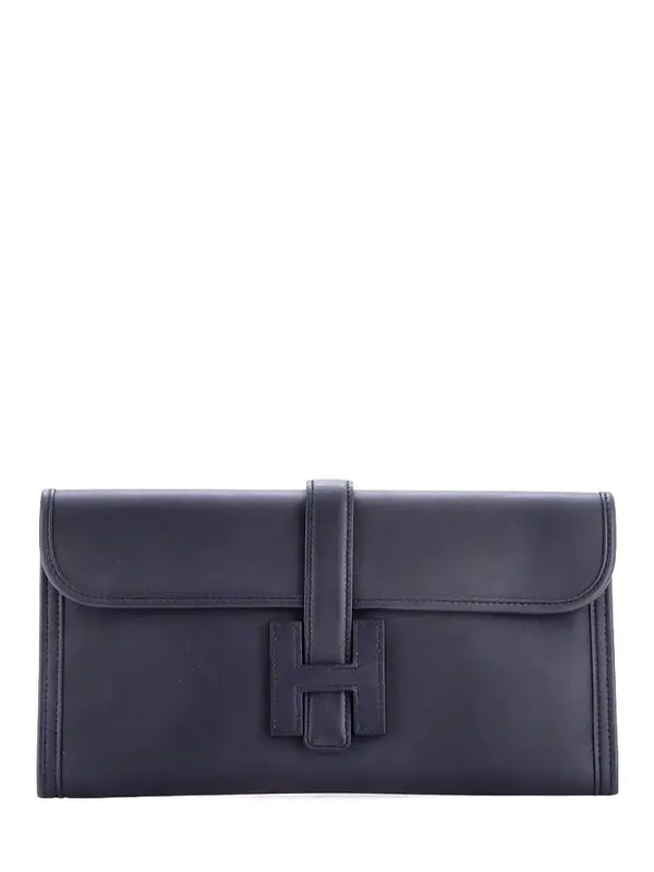 Hermès 29 Jige Elan Clutch Swift - Blue
