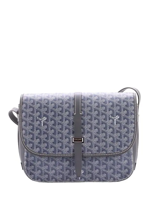 Goyard Mm Belvedere Ii Messenger Bag Coated Canvas - Gray