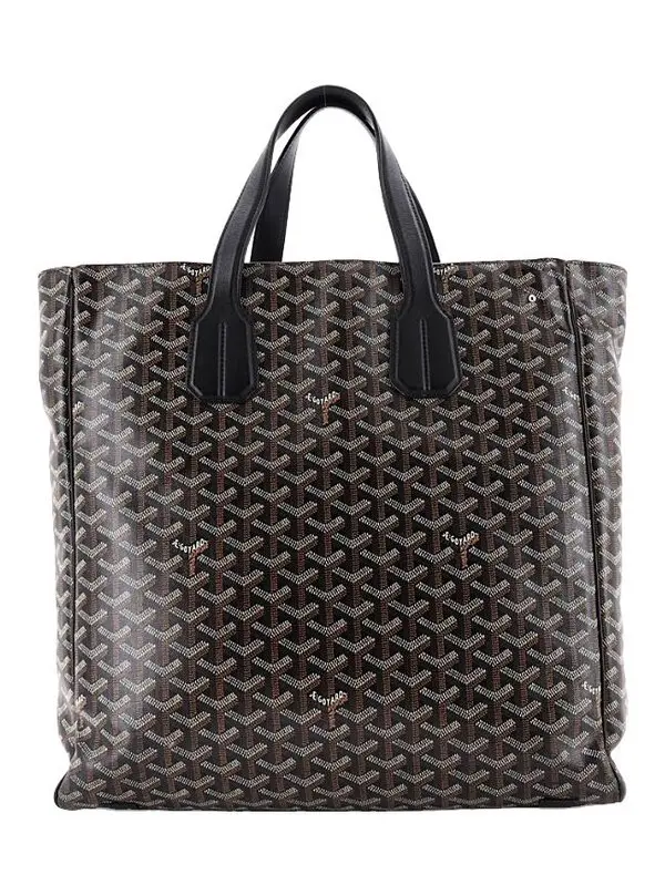Goyard Voltaire Iii Tote Coated Canvas - Black