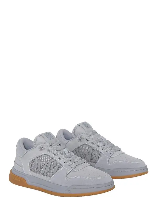 Amiri Classic Low Monochrome Leather Sneakers - Grey