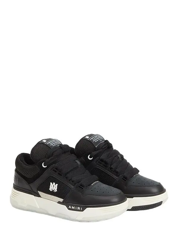 Amiri Ma-1 Leather Low Top Sneakers - Black
