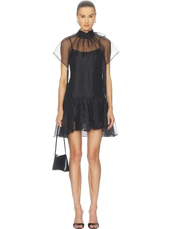 Simkhai Tiered Mini Dress - Black
