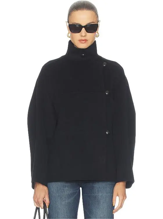 RÓHE Double-faced Wool Jacket - Black