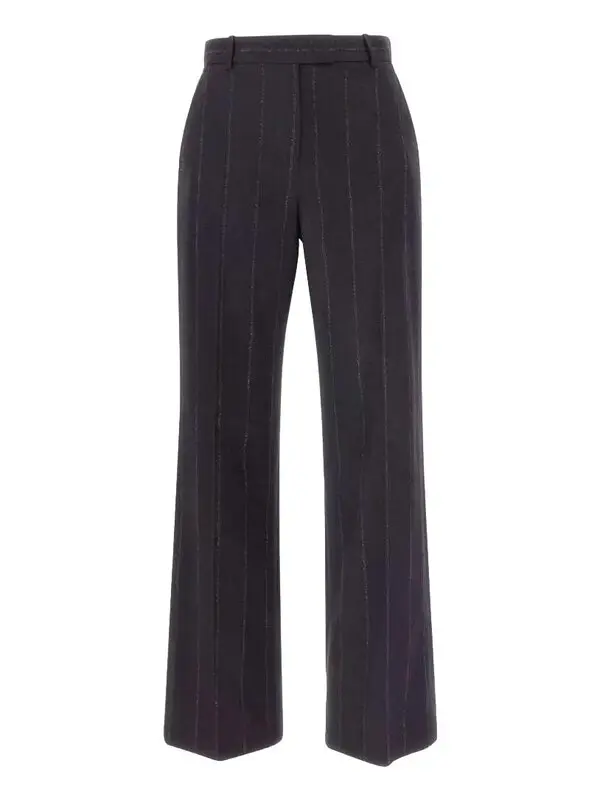 Eleventy Pinstripe Tailored-cut Trousers - Blue