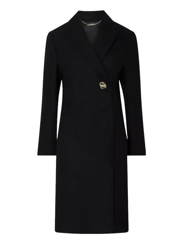 Liu Jo Long Wool Coat - Black