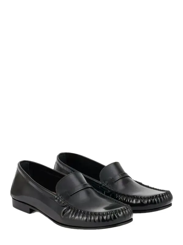 MALONE SOULIERS Whipstitch-trim Loafers - Black