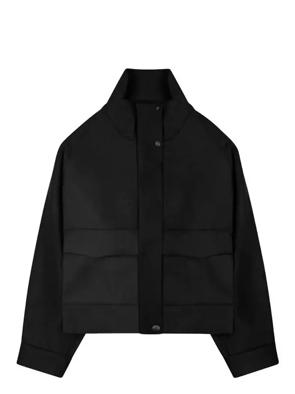 NINE:INTHE:MORNING High-neck Panelled Jacket - Black