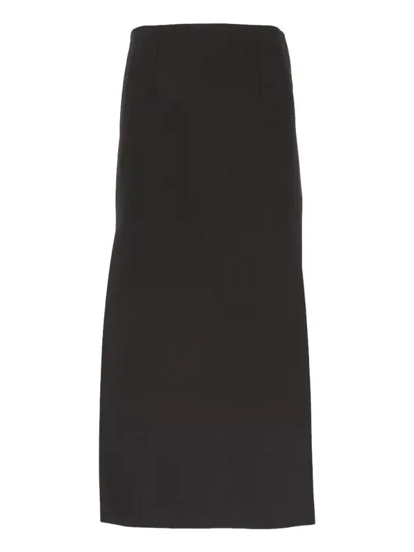 AL DUCA D’AOSTA 1902 Side-slit Pencil Midi Skirt - Black