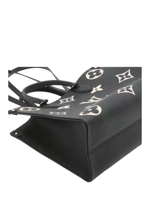 LOUIS VUITTON Bicolor Monogram Empreinte Giant Onthego Satchel - Black