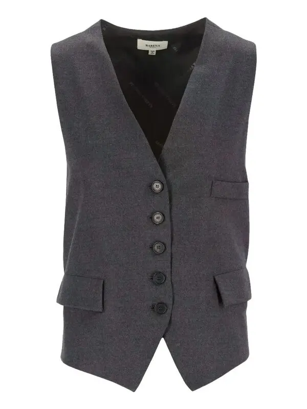 Barena Venezia Romeo Flannel Waistcoat - Grey