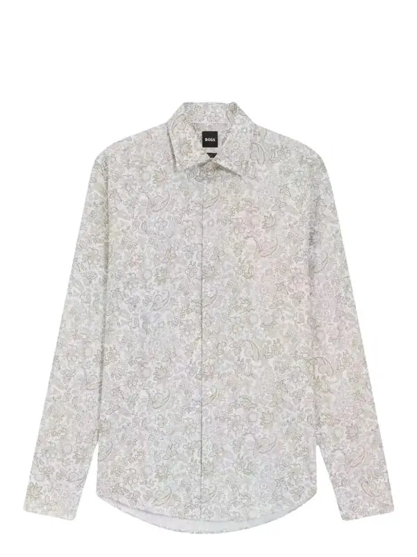BOSS Floral Shirt - White