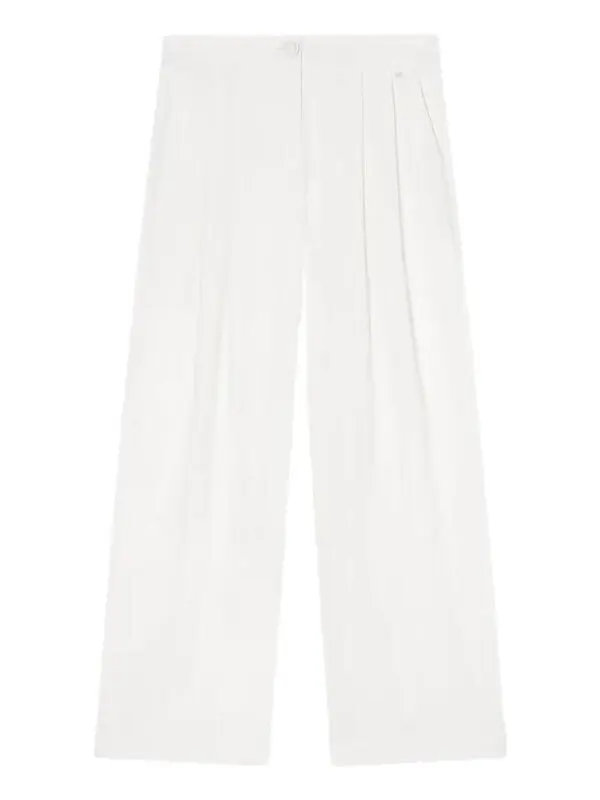 Armani Exchange Classic Straight-leg Trousers - White