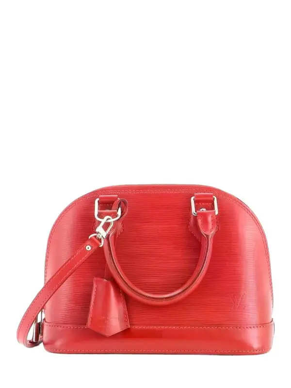 LOUIS VUITTON Alma Handbag Epi Leather Bb Satchel - Red