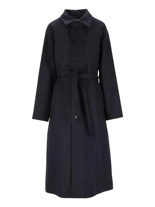 Barena Venezia Belted Button-up Coat - Blue