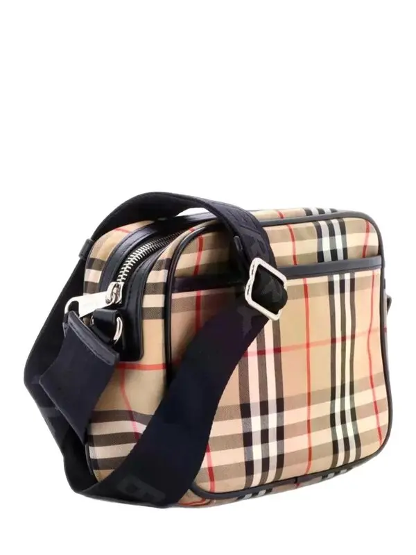 Burberry Vintage Check Canvas Crossbody Bag - Neutrals
