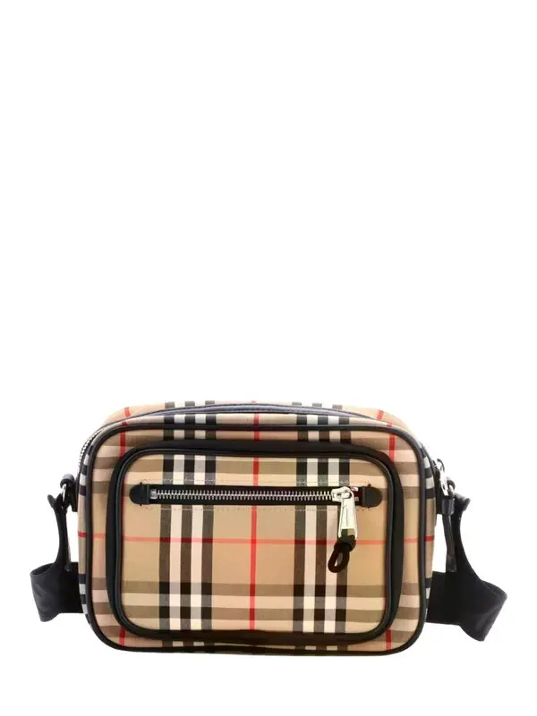 Burberry Vintage Check Canvas Crossbody Bag - Neutrals