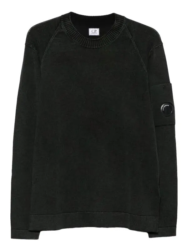 C.P. COMPANY Crew-neck Wool Sweater - Grey