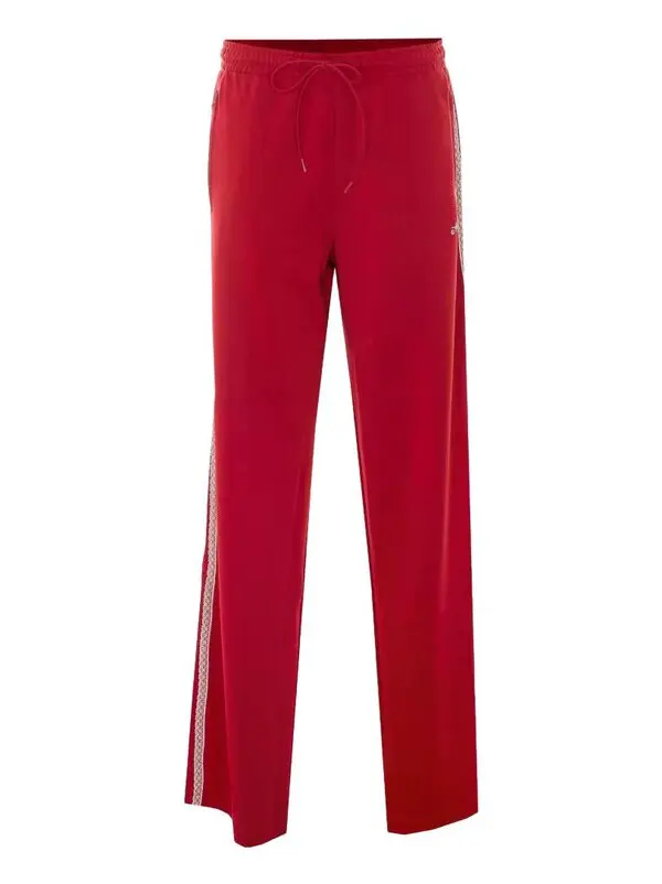 ANIYE BY Sienna Lace-trim Track Pants - Red