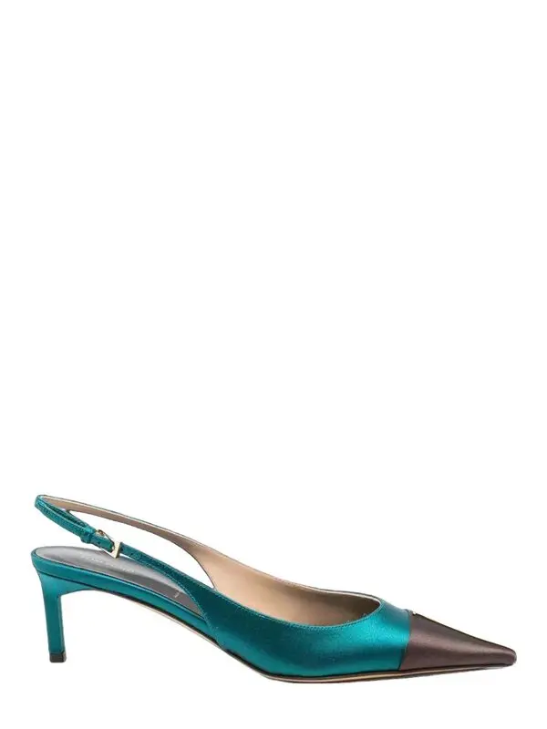 TOM FORD Two-tone Slingback Pumps - Green