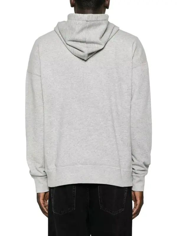 MARANT Miley Logo-print Drawstring Hoodie - Grey