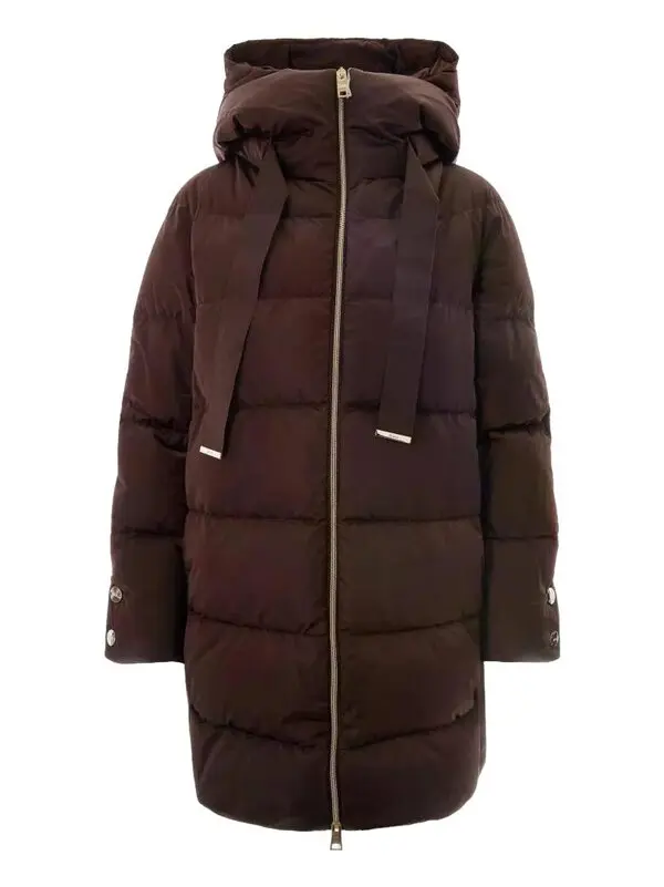 Herno Quilted Hooded Jacket - Brown