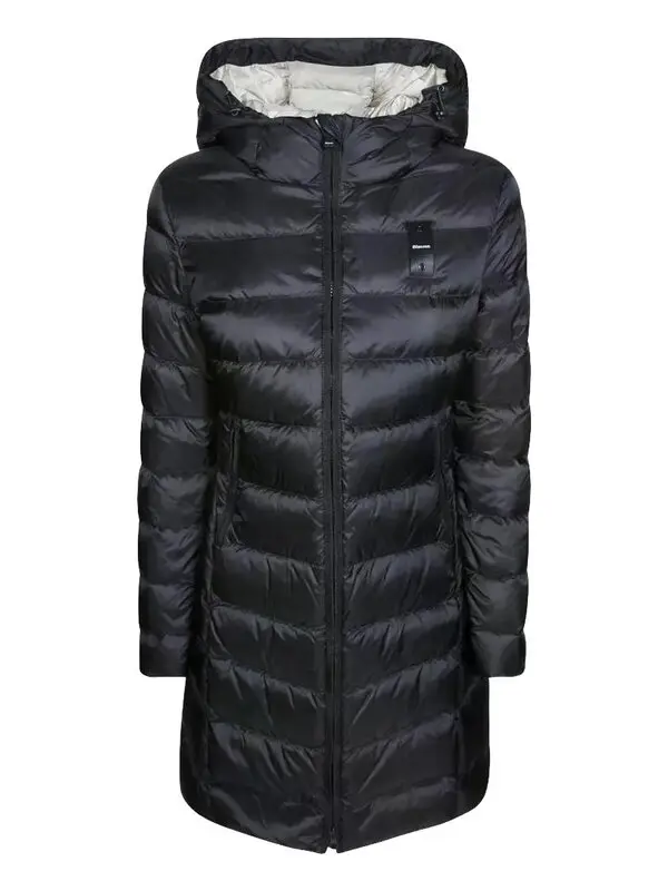 BLAUER. Agnes Quilted Hooded Coat - Black
