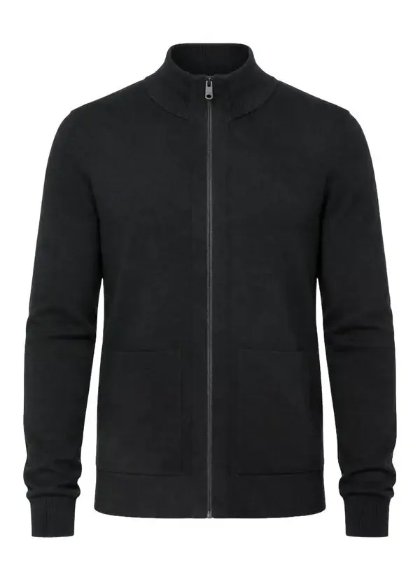 ECOALF Simi Zip-up Cardigan - Black