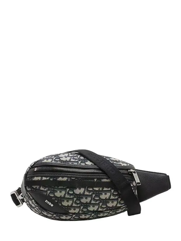 Dior Oblique Canvas Scarab Crossbody Bag - Blue