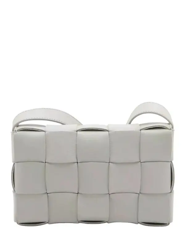 Bottega Veneta Nappa Intrecciato Cassette Cross Body Bag - Grey