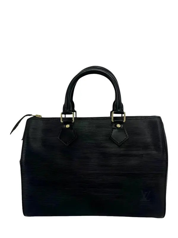 LOUIS VUITTON Epi Speedy 25 Boston Bag - Black
