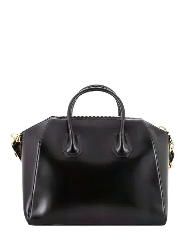 Givenchy Antigona Glazed Leather Medium Satchel - Black