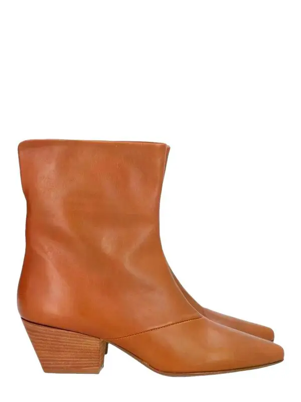 FORTE_FORTE Pointed-toe Ankle Boots - Brown