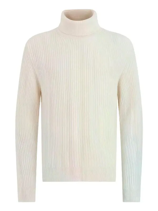 SLOWEAR Ribbed-knit Roll-neck Sweater - Neutrals