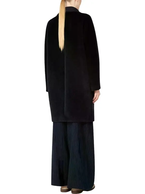 Max Mara Roseto Double-breasted Coat - Blue