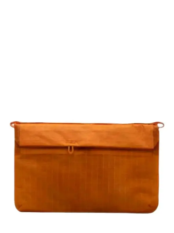 TOPOLOGIE Flat Sacoche Clutch Bag - Orange