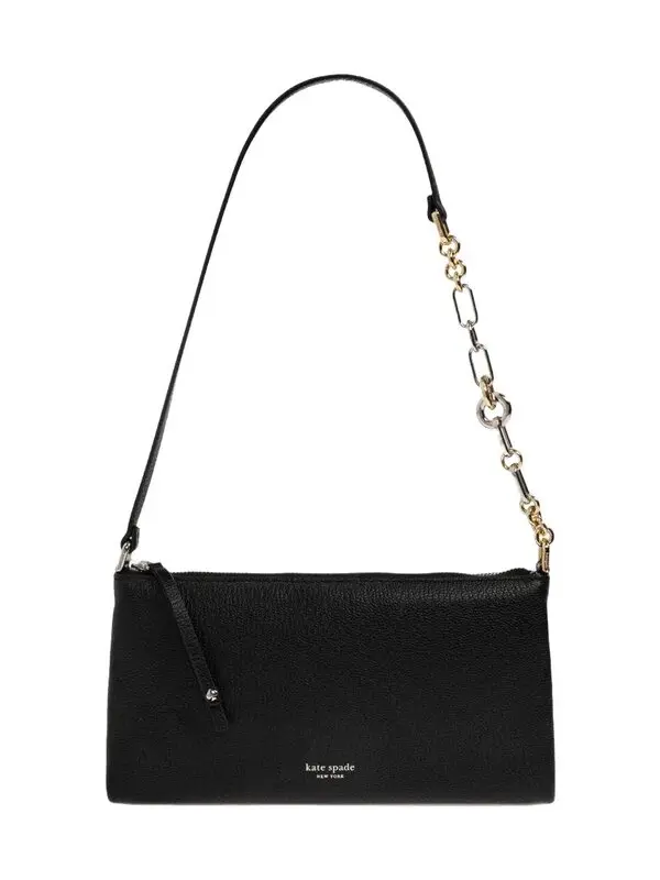 Kate Spade New York Mini Fling Leather Shoulder Bag - Black