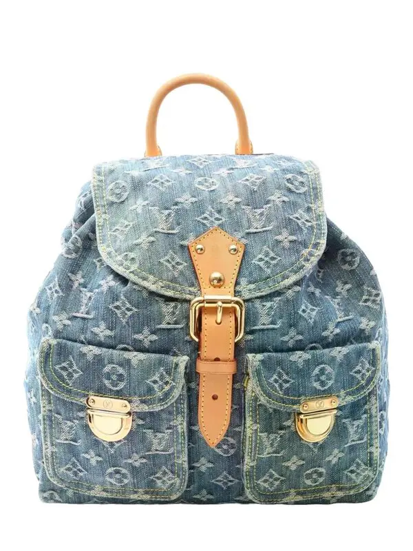 LOUIS VUITTON Monogram Denim Sac A Dos Gm Backpack - Blue