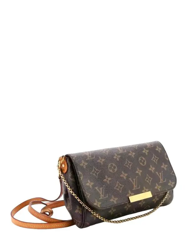 LOUIS VUITTON Monogram Canvas Favorite Pm Clutch Bag - Brown