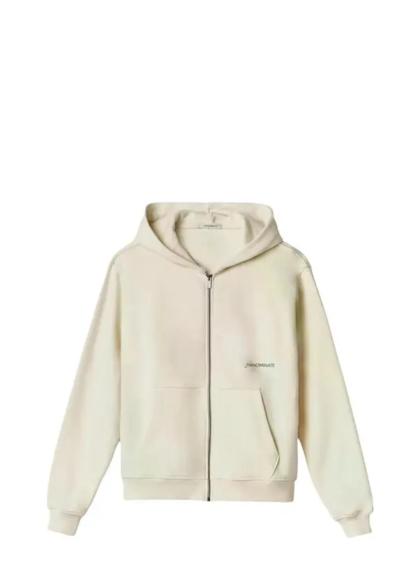 HINNOMINATE Zip-up Logo-print Hoodie - White