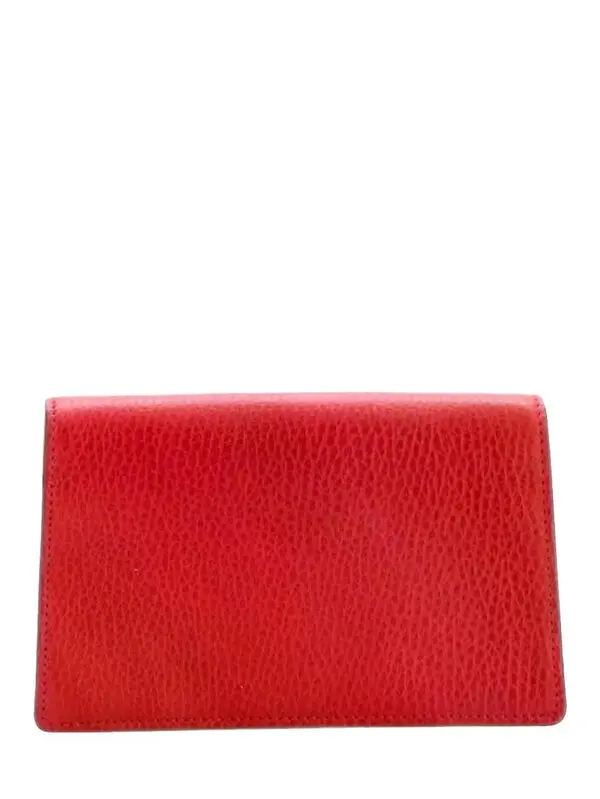 Gucci Dionysus Leather Super Mini Clutch Bag - Red
