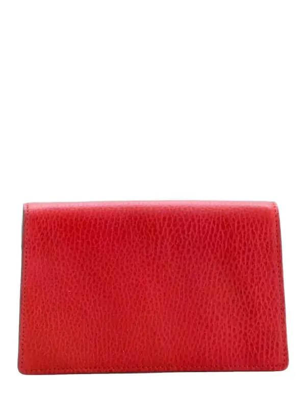 Gucci Dionysus Leather Super Mini Clutch Bag - Red