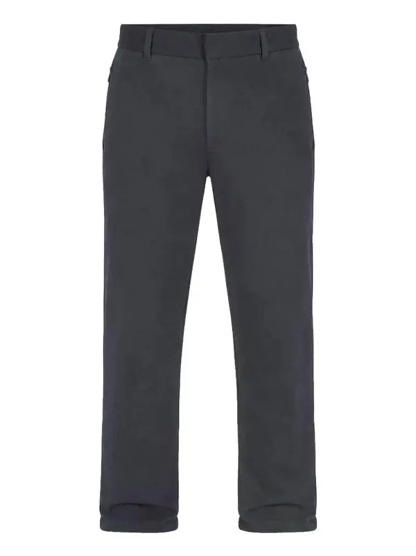 Armani Exchange Jersey Texture Straight Leg Trousers - Blue