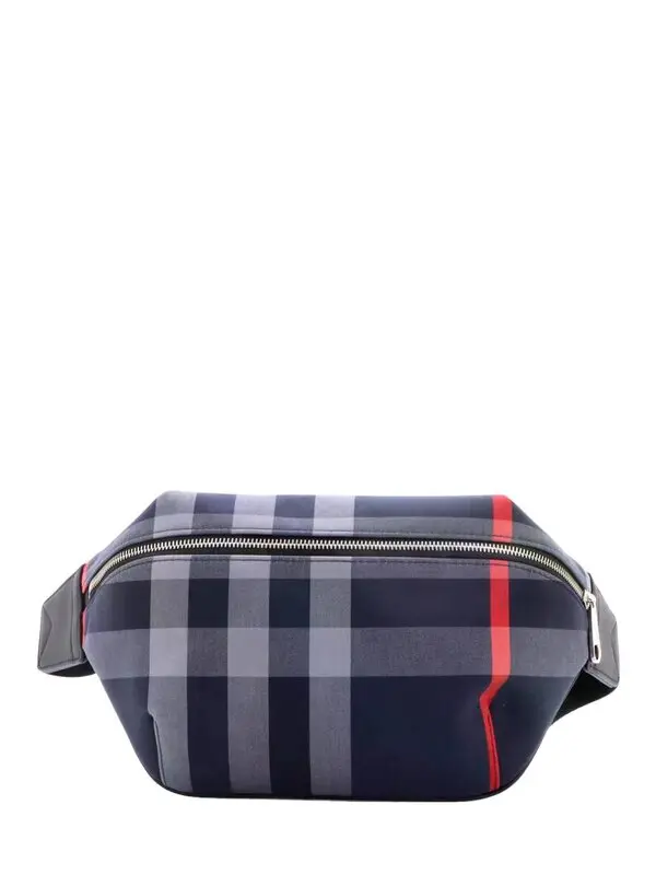 Burberry Sonny House Check Canvas Belt Bag - Black